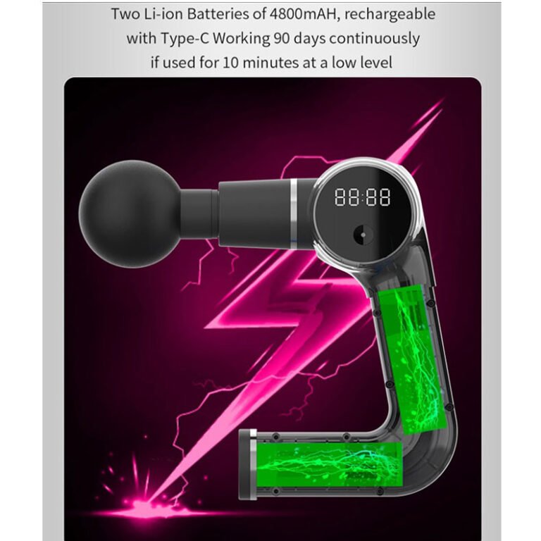 Intelligent Mini 90 degree Rotation Fascia Massage Gun - Ounani ...