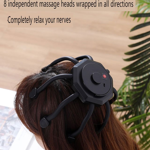 Rechargeable Electric Smart Vibrating Hair Growth Octopus Scalp Wrap ...